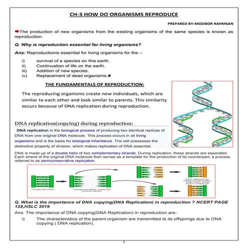 Reproduction- class x biology NCRT | PDF | Infertility | Reproductive ...