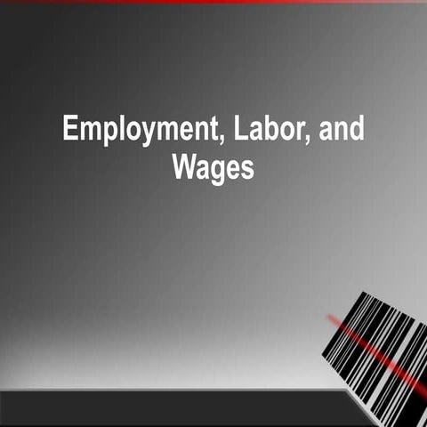 Ch. 8 Employment, Labor, And Wages | PPT