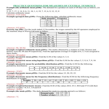 Ch 9-measures-of-central-tendency-practics-quesitons-for-pipfa | PDF