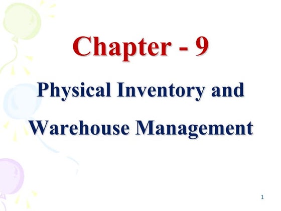 Warehouse design and layouts with case study and examples | PPT