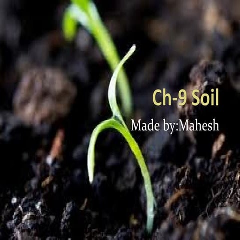 Ch 9 Soil | PPT