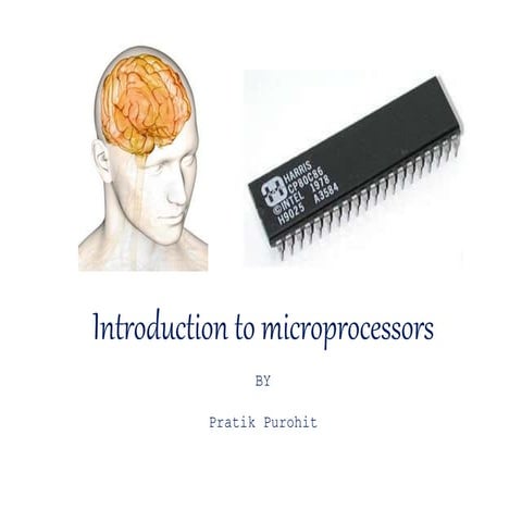 Introduction to microprocessora | PPT