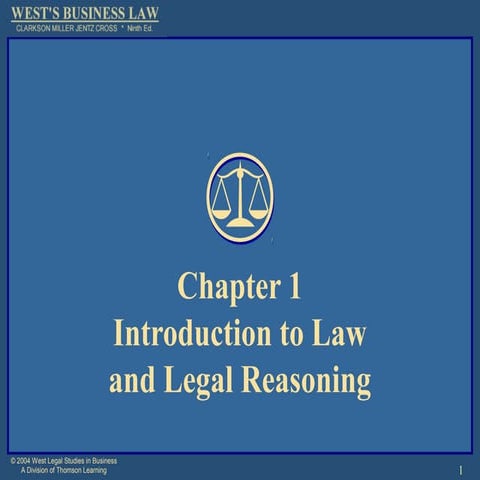 Ch01 | PPT | Legal Services Industry | Industries
