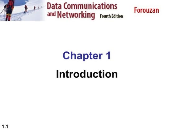 Chapter 1 Introduction Data Communication By Forouzan Ppt Computer Networking Computing