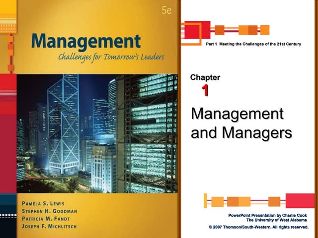 Chapter 1 (introduction to management) | PPT
