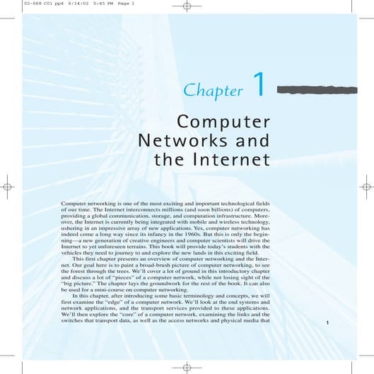 Ch01.pdf kurose and ross | PDF