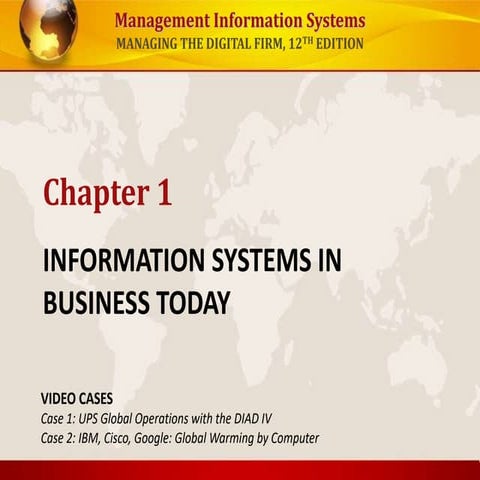 Management information system, Chapter 1 | PPT