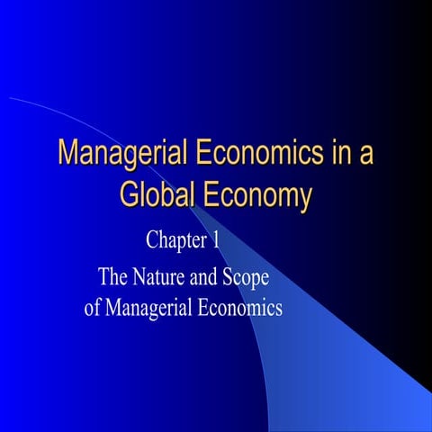 manager economic in a global economy chapter 1 | PPT