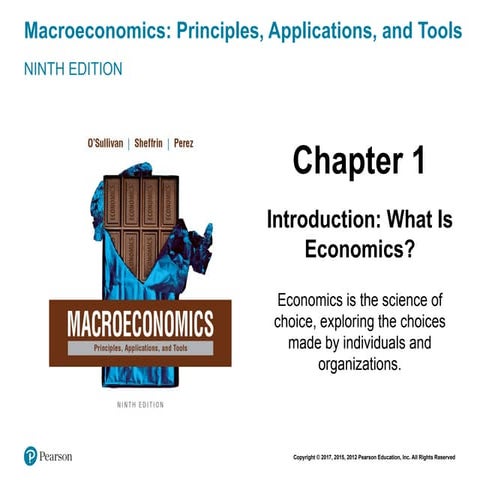 Economics is the science of choice, exploring the choices made by ...