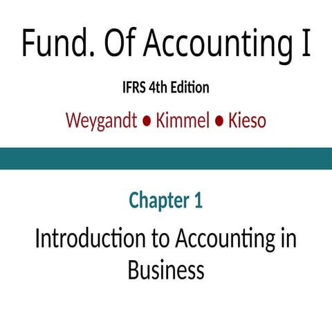 Chapter one fundamental of Accounting Financial | PPTX