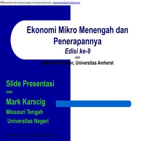 ch01 - Economic Modelsekonomi dan penera | PPT