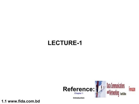 Chapter 1 Introduction Data Communication By Forouzan Ppt Computer Networking Computing