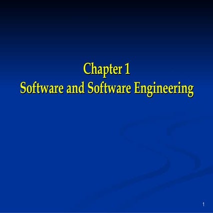 Ch01 software and software engineering | PPT | Computer Software and Applications | Computing