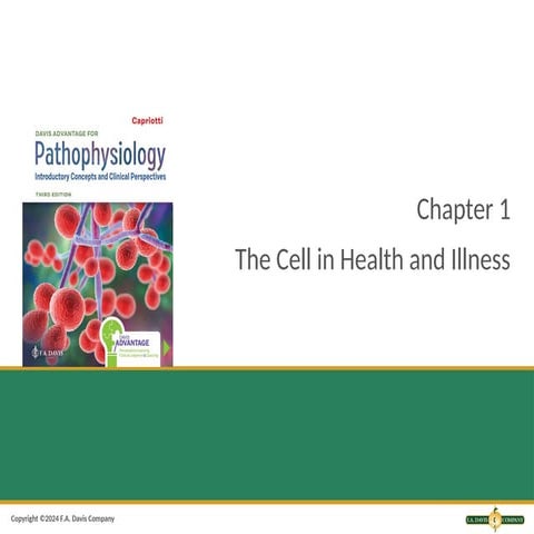CH01_The Cell in Health and Illness (2).pptx | Biological Sciences | Science