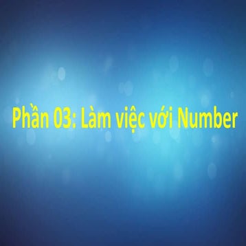 Lap Trình Web Php Các Hàm Xử Lý Số Number Trong Php Ch002 Bài 3 Ppt 4026