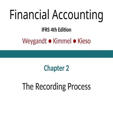 IFRS CHAPTER 2, THE RECORDING PROCESS FINANCIAL ACCOUNTING | PPTX