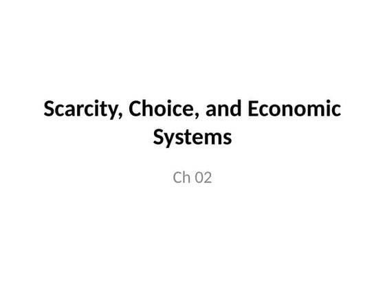 Chapter 1 Microeconomics Intro | PPT | Business | Business and Finance