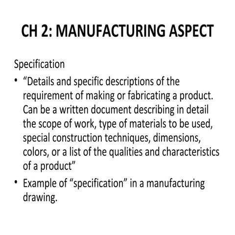 Ch02 manufacturing aspect | PPT
