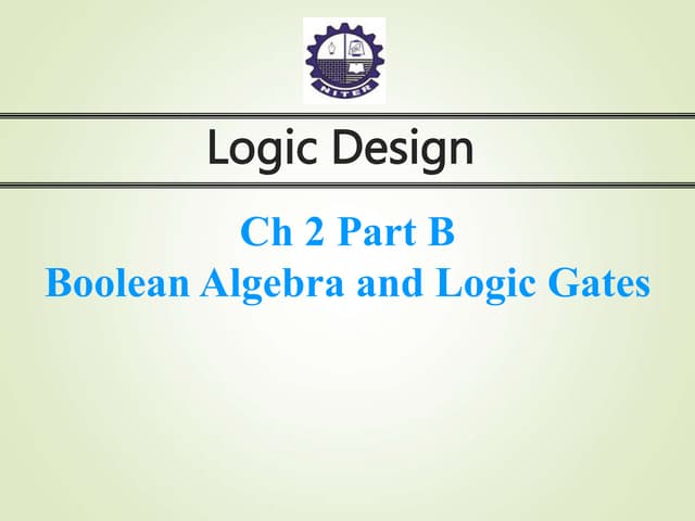 Boolean Algebra | PPT