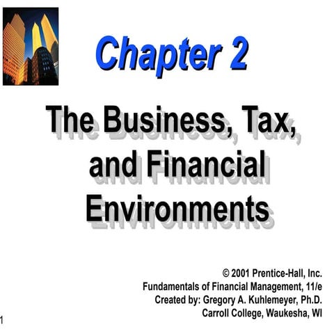 Business Tax and financial environment - modified.ppt