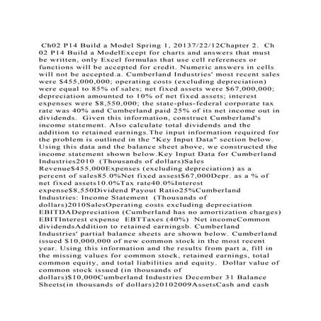 Ch02 P14 Build A Model Spring 1 201372212chapter 2 Ch 02 P14 Docx