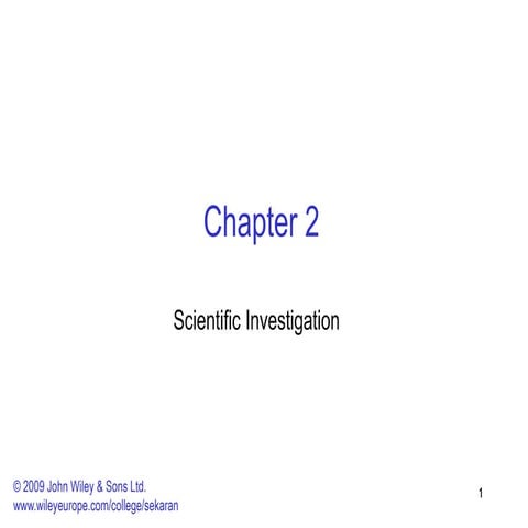 CHAPTER TWO: Scientific Investigation.ppt