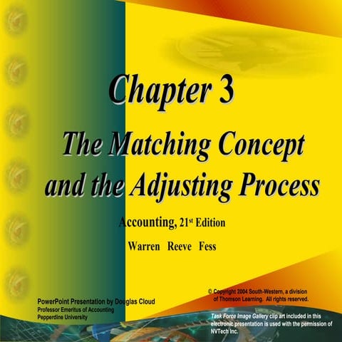 Chapter 3 The Matching Concept and the Adjusting Process | PPT