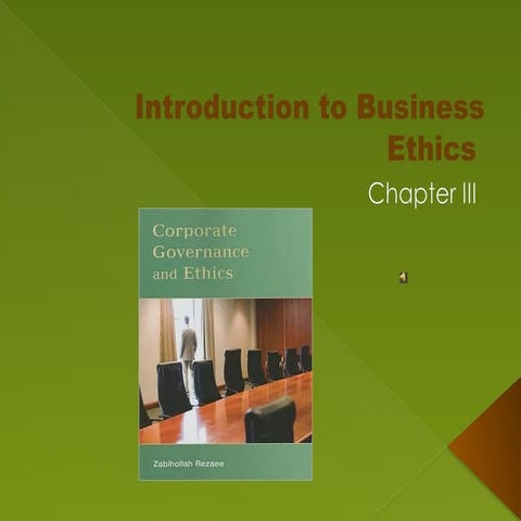 business ethics and its role in improving governance | PPT