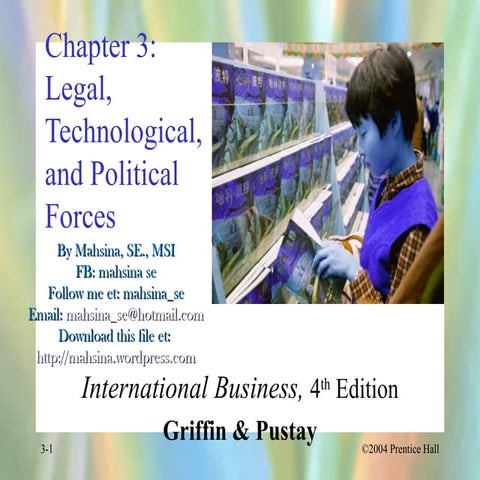 Ch03 legal-technological-political-forces | PPT