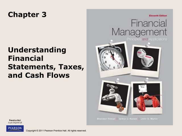 Ch03 Understanding Financial Statements Cash Flows And Taxes 1ppt