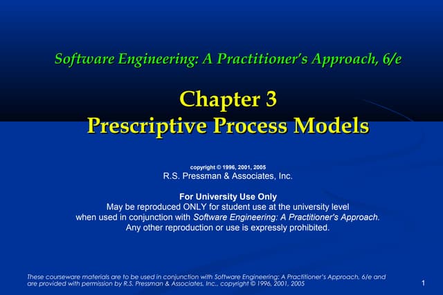 SE CHAPTER 2 PROCESS MODELS | PPT