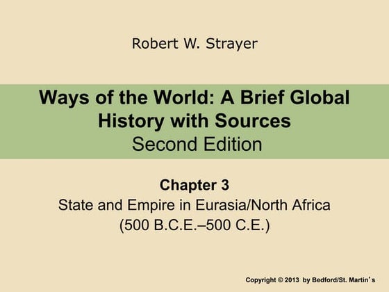 AP World History, Chapter 1: First peoples, first farmers - Ways of the ...