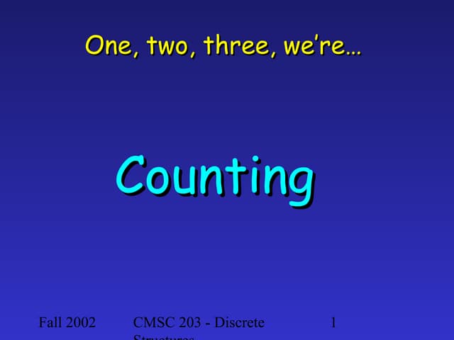 Discrete Mathematics Counting And Logic Relation Ppt 5119