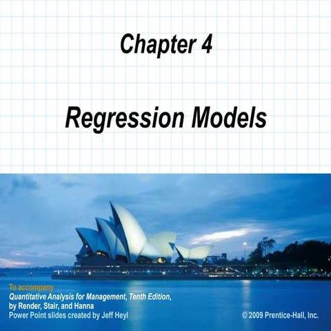 Chapter 4 power point presentation Regression models | PPT