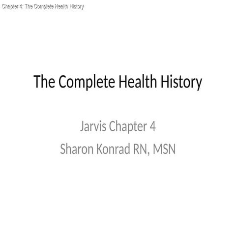 Ch 04 - Health hx cont'.ppt kham thuc the | PPT