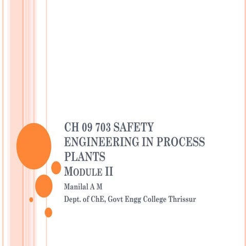 safety engineering in process plants module 2 | PDF