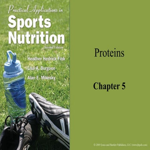 Sports Nutrition_Chapter 5_Protein | PPT