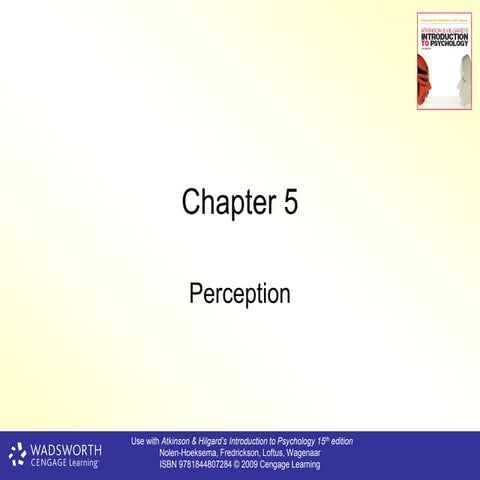 Lecture3:Chapter5-Perception..Dr.Anna
