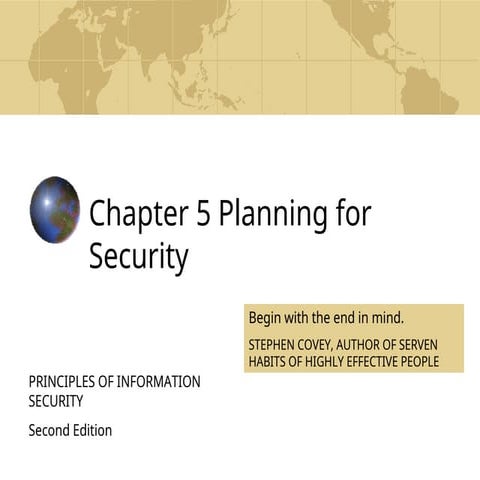 Chapter #4 (Planning for security).pptx. | PPTX