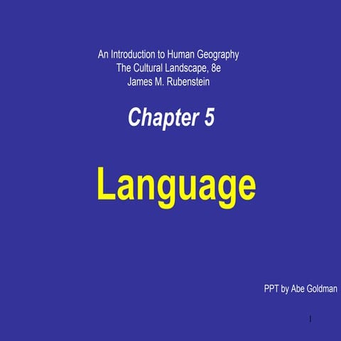Chapter 5: Language | PPT
