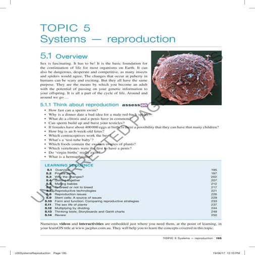 Reproduction 6TH | PPTX