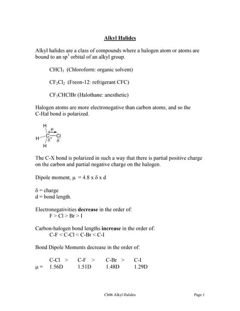Alkyl halide | PPT