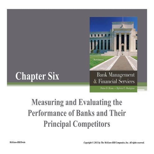 Measuring and Evaluating the Performance of Banks and Their Principal ...