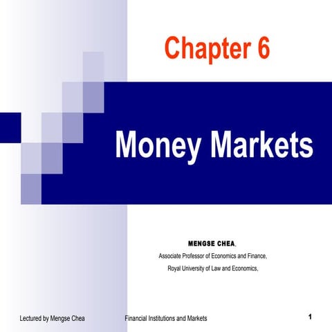 Ch06 money markets | PPT