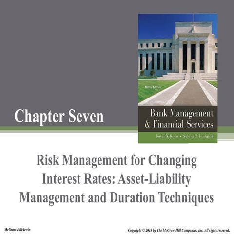 Risk Management for Changing Interest Rates: Asset-Liability Management ...