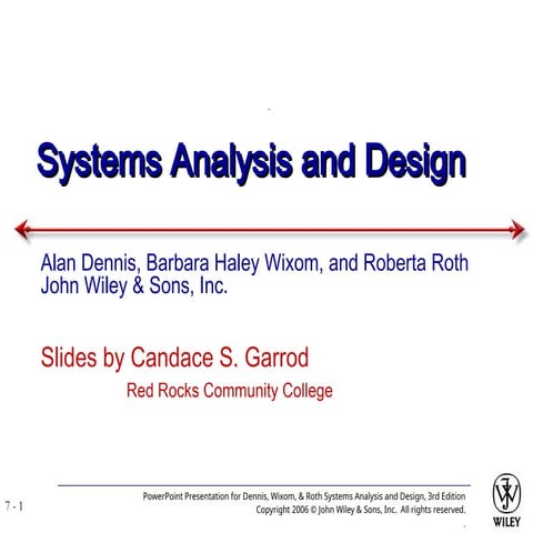 Sistem Analisis dan Desain 1 - data modelling | PPT