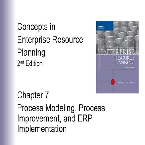 Chapter 7: Process Modeling, Process Improvement, and ERP ...