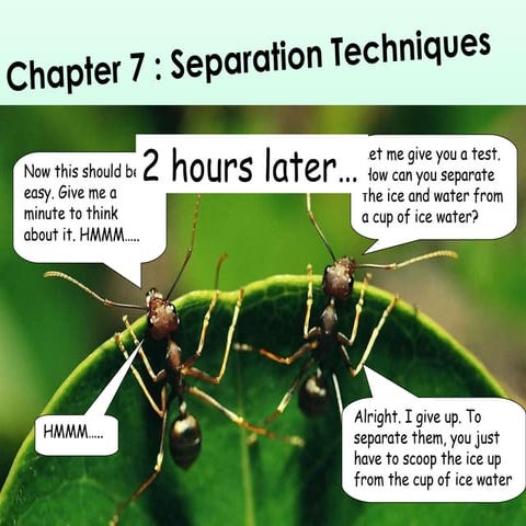 Ch07 separation techniques | PPT