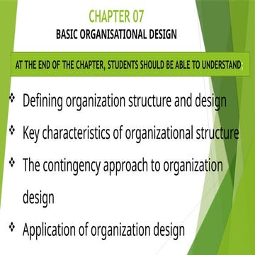 CH 07; BASIC ORGANIZATIONAL DESIGN FOR MARKEING.pptx
