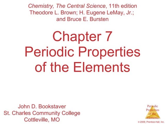 Trends in the periodic table | PPT